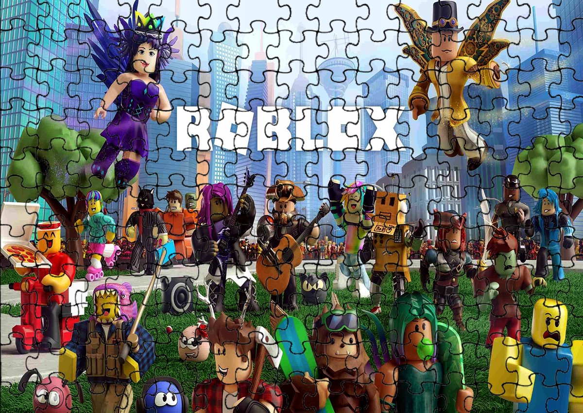 Puzzle Układanka 120 el : Roblox + Woreczek Z Nadrukiem - bez marki ...