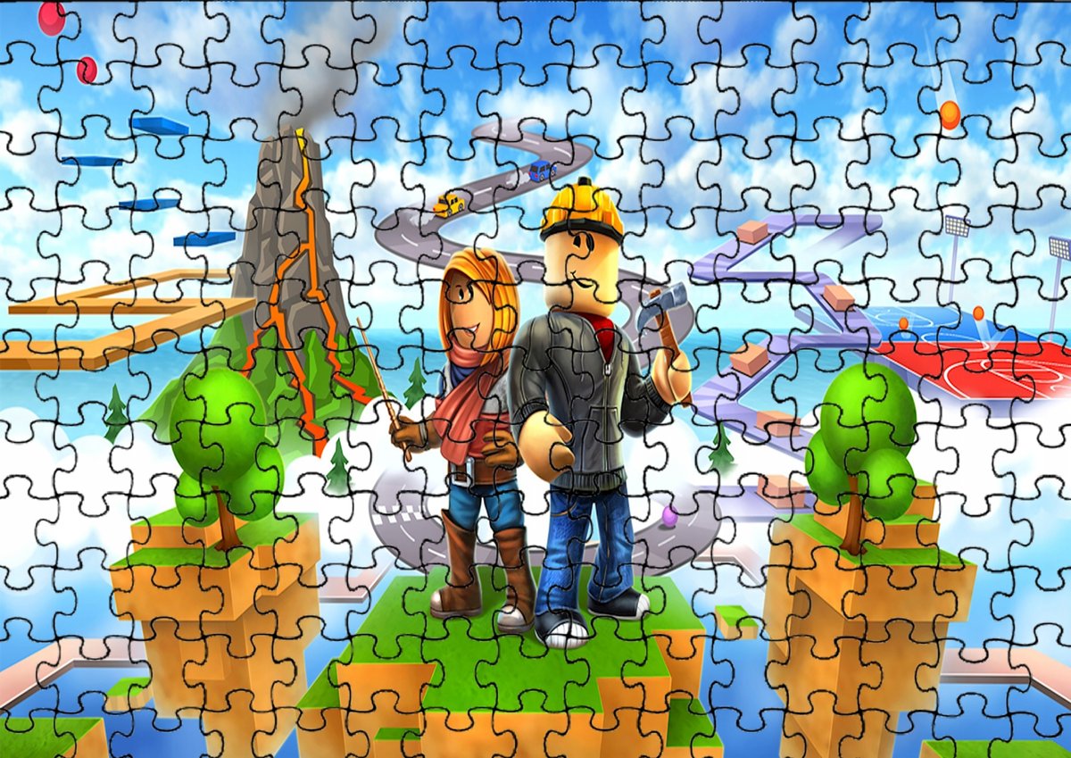 Puzzle Układanka 120 el : Roblox + Woreczek Z Nadrukiem - Inna marka ...