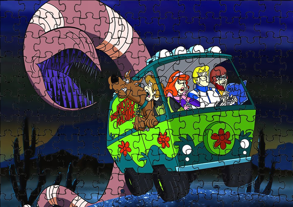 Puzzle Układanka 120 el : Scooby Doo + Woreczek Z Nadrukiem - bez marki ...