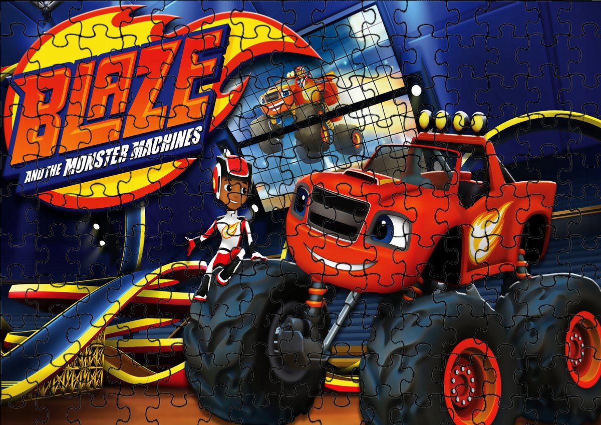 Puzzle Układanka 192 el : Blaze I Maszyny + Woreczek Z Nadrukiem - bez ...