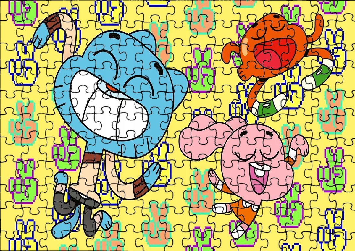 Puzzle Układanka 192 el : Gumball Darwin + Woreczek Z Nadrukiem - bez ...