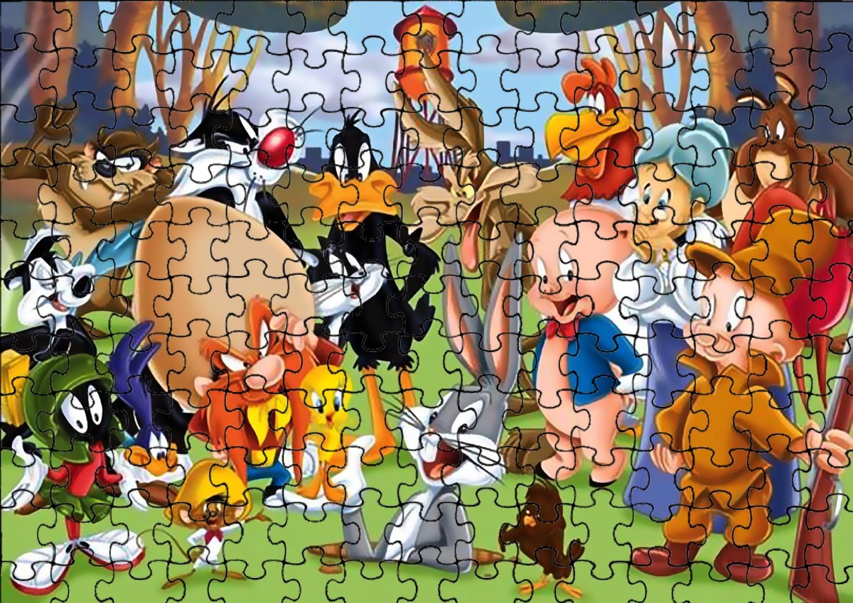 Puzzle Układanka 192 el : Loo-Ney Tu-Nnes + Woreczek Z Nadrukiem - Inna marka | Sklep EMPIK.COM