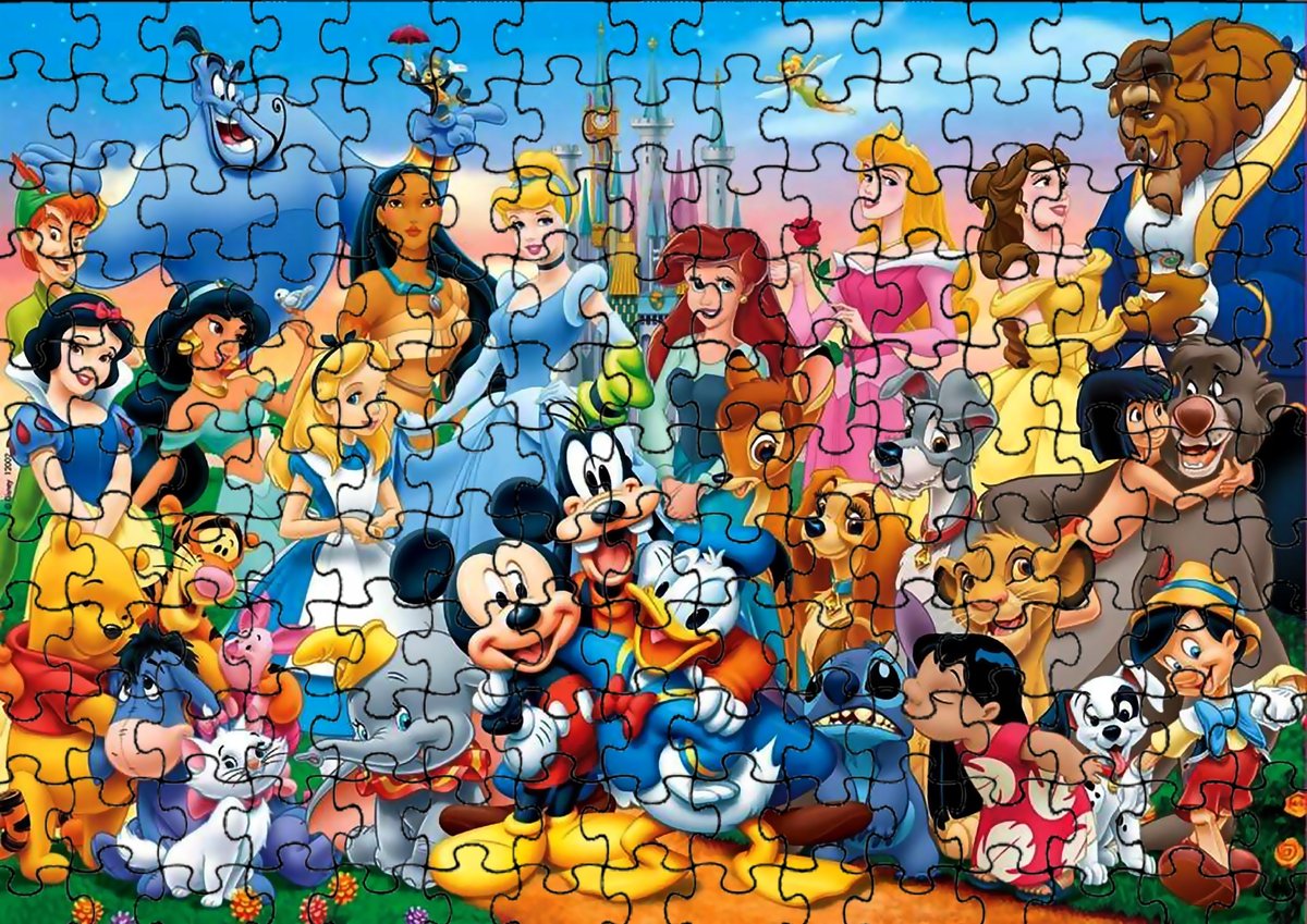 Puzzle Układanka 192 el : Miki Donald Mix + Woreczek Z Nadrukiem - Inna ...