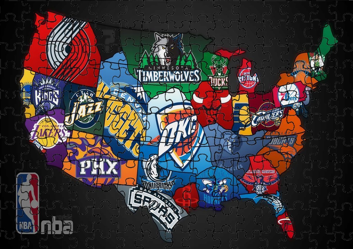 Puzzle Układanka 192 el : Nba Koszykówka + Woreczek Z Nadrukiem - Inna ...