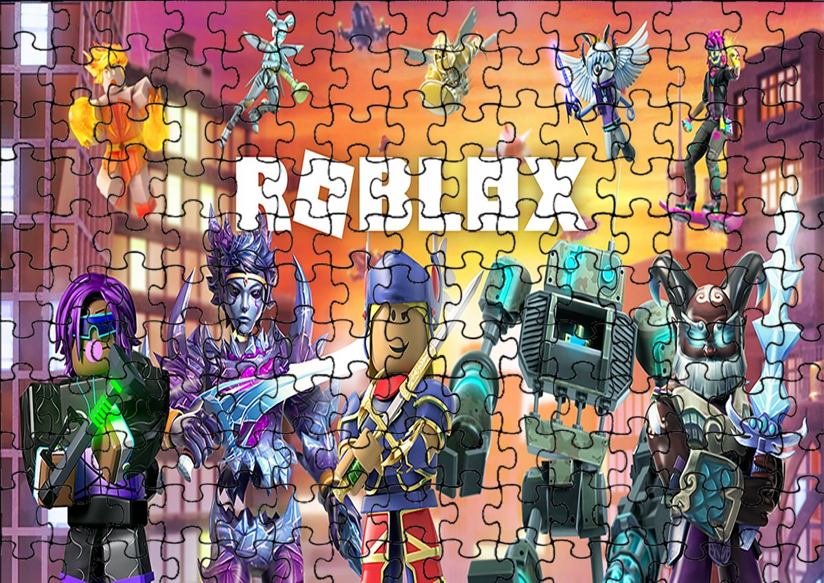 Puzzle Układanka 24 el : Roblox + Woreczek Z Nadrukiem - bez marki ...