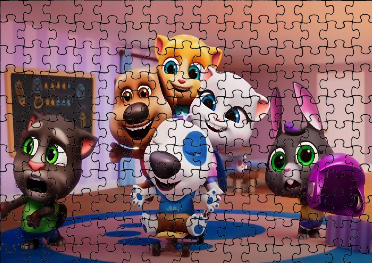Puzzle Układanka 35 el : My Talking Tom + Woreczek Z Nadrukiem - Inna ...