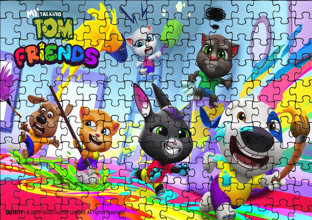 Puzzle Układanka 35 el : My Talking Tom + Woreczek Z Nadrukiem - bez ...
