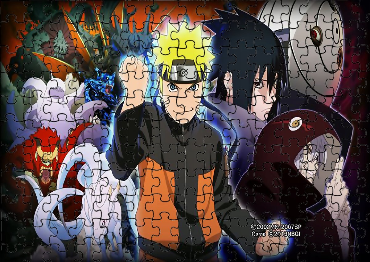 Puzzle Układanka 35 el : Naruto Anime + Woreczek Z Nadrukiem - bez ...