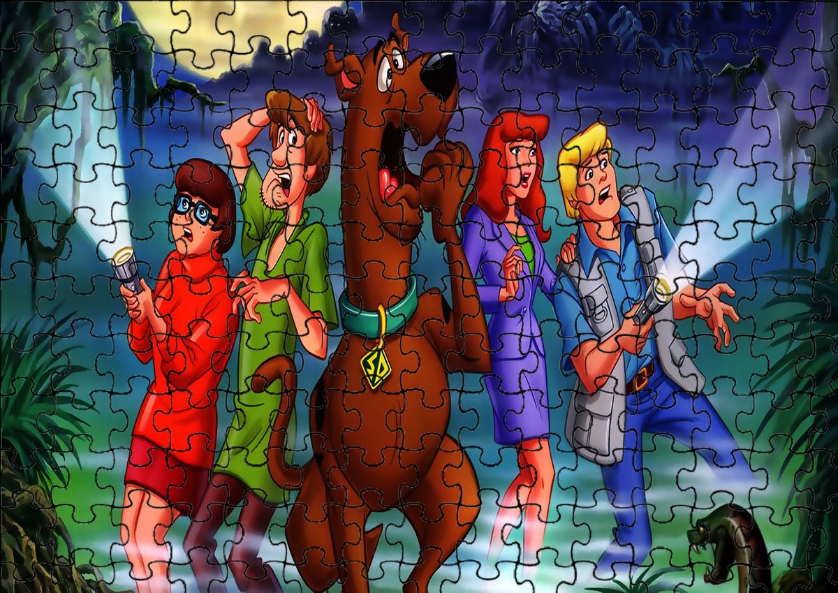 Puzzle Układanka 35 el : Scooby Doo + Woreczek Z Nadrukiem - bez marki ...