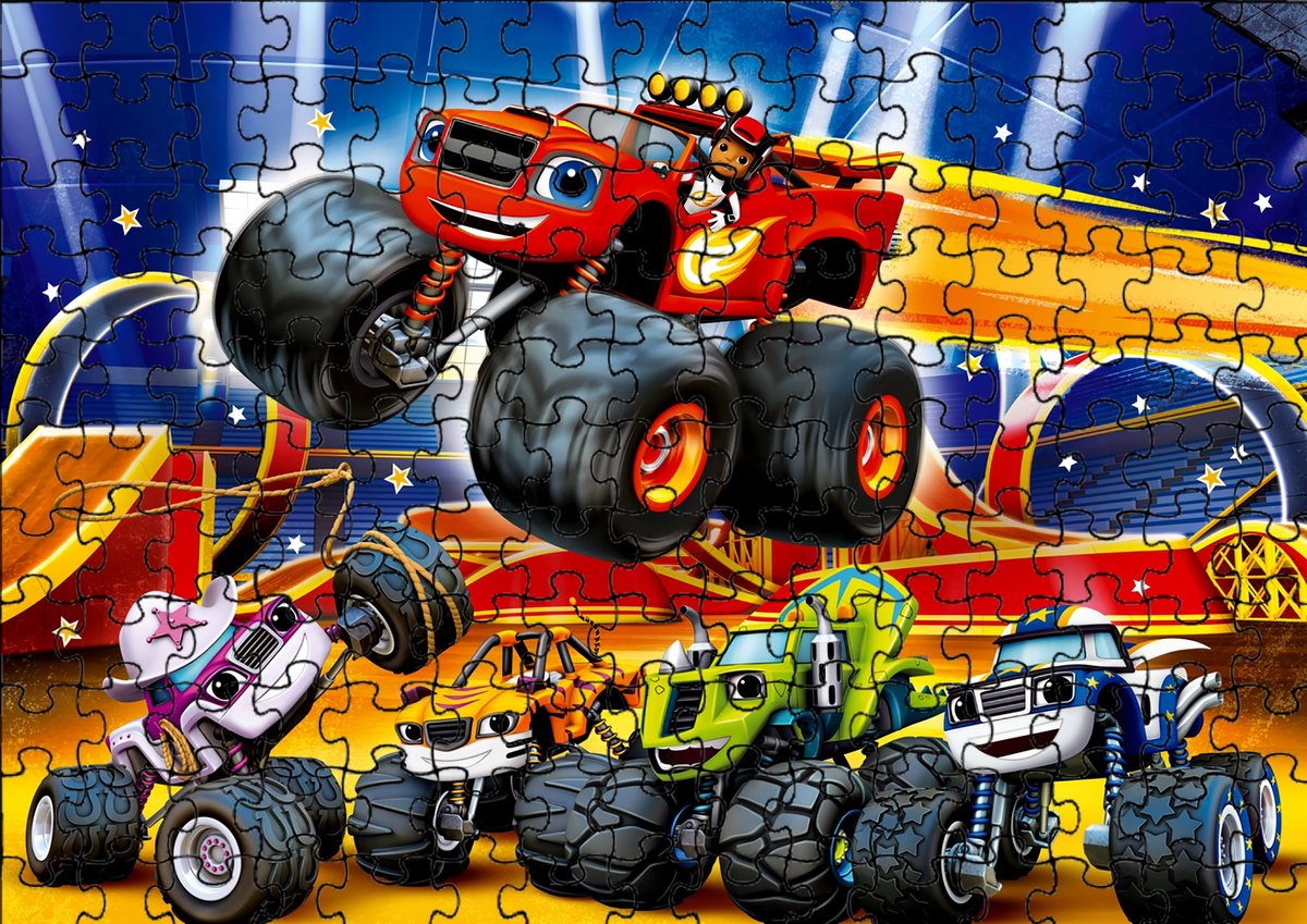 Puzzle układanka 70el : BLAZE I MASZYNY + PUDEŁKO - bez marki | Sklep ...