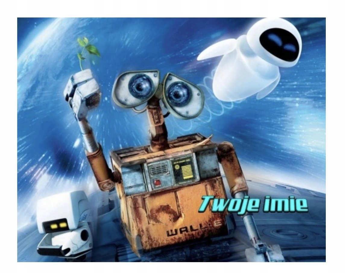 Puzzle WALLE-E WALLE ROBOT BAJKA A3 252 el z Nadrukiem + IMIĘ Pudełko ...