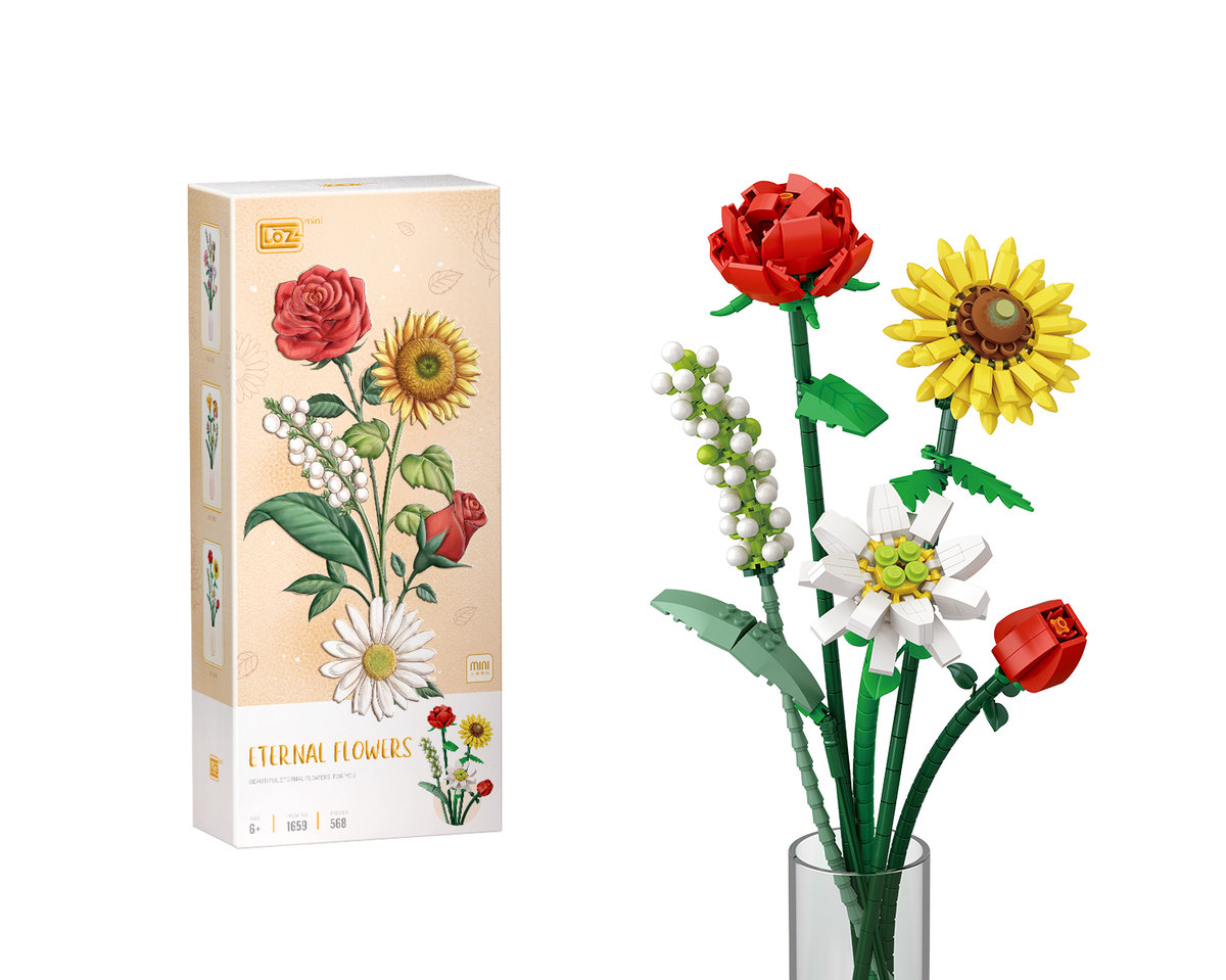 QBI - Klocki Bukiet Kwiatów 568 el. 1659 - QBI | Sklep EMPIK.COM