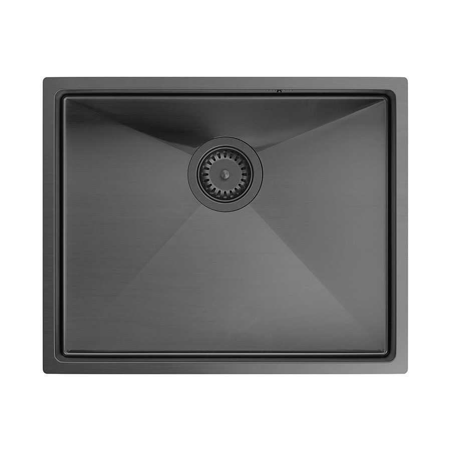 QUADRON ANTHONY SteelQ zlewozmywak PVD graphite metal z syfonem 1 ...