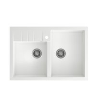 QUADRON BILL 120 GRANITEQ zlewozmywak nakładany 2-komorowy 900x620x205 ...