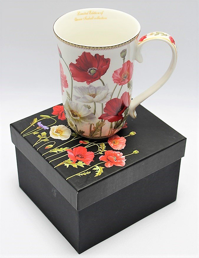 Queen Isabell - Kubek Porcelanowy Maki I, 400 Ml Biały - QUEEN ISABELL ...