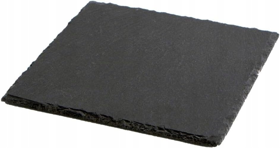 Quid Slate Dinner Plate, 20x20 cm, Rustykalny Czarny, Kwadratowy Talerz ...