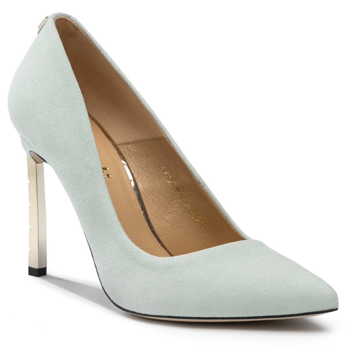 R. Polański, Szpilki 808, Miętowy zamsz, rozmiar 37 - R.Polański | Moda ...