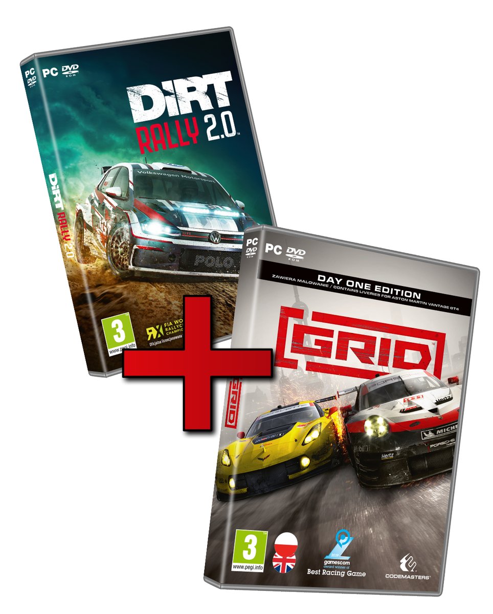 Racing Pack GRID & DiRT Rally 2.0, PC - Codemasters | Gry i programy ...