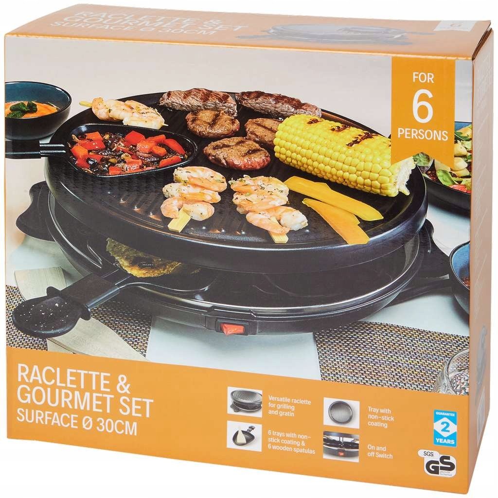 Raclette grill elektryczny Allbrand RG-127615 czarny 800 W - Inna marka ...