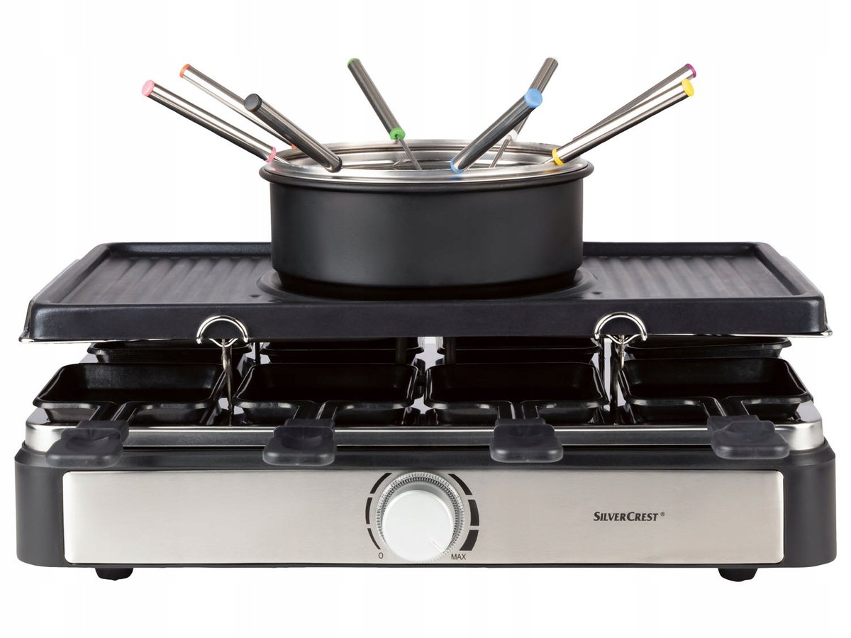 Raclette grill elektryczny SilverCrest SRGF czarny 1400 W - Silvercrest ...