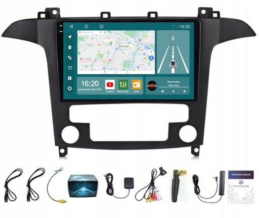 Radio Android Ford Smax Galaxy 06-15 Carplay Wifi USB 8/256Gb Modem Sim ...