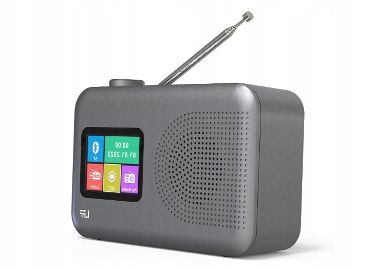 Radio cyfrowe DAB+ z budzikiem szare - LFF | Sklep EMPIK.COM