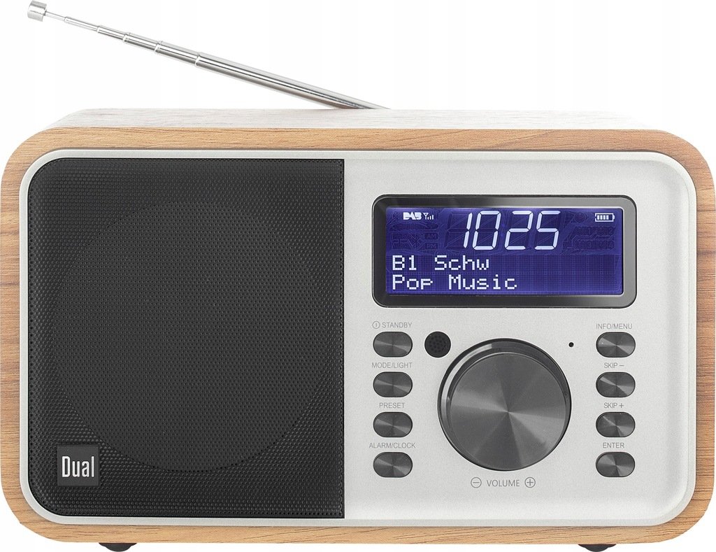 Radio cyfrowe Dual DCR 51 DAB+/FM z akumulatorem i Bluetooth - brązowy ...