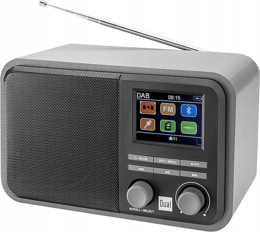 Radio DUAL DAB 51 FM DAB+ RDS SD USB Bluetooth AKUMULATOR WBUDOWANY - Dual | Sklep EMPIK.COM