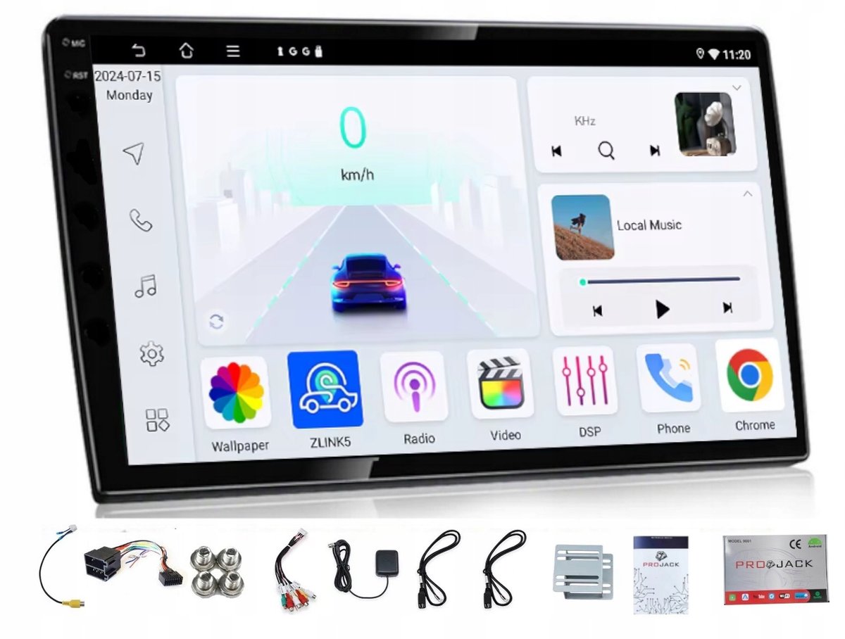 Radio GPS 9 Cali 2 Din Android Carplay Wifi Bluetooth USB 4Gb 64Gb QLED - Projack | Motoryzacja ...