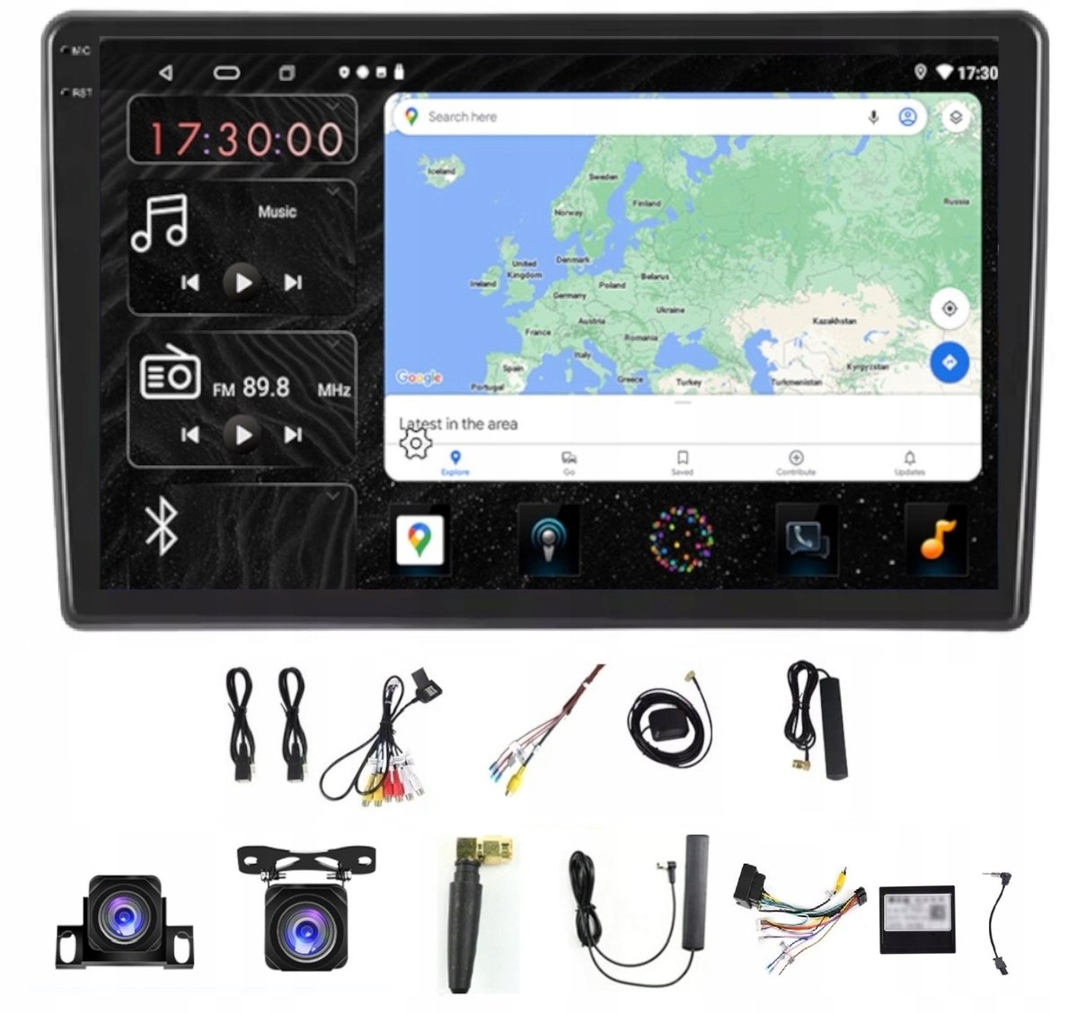 RADIO NAWIGACJA ANDROID AUTO CITROEN C5 2008-2017 CARPLAY 4GB 64GB SIM ...