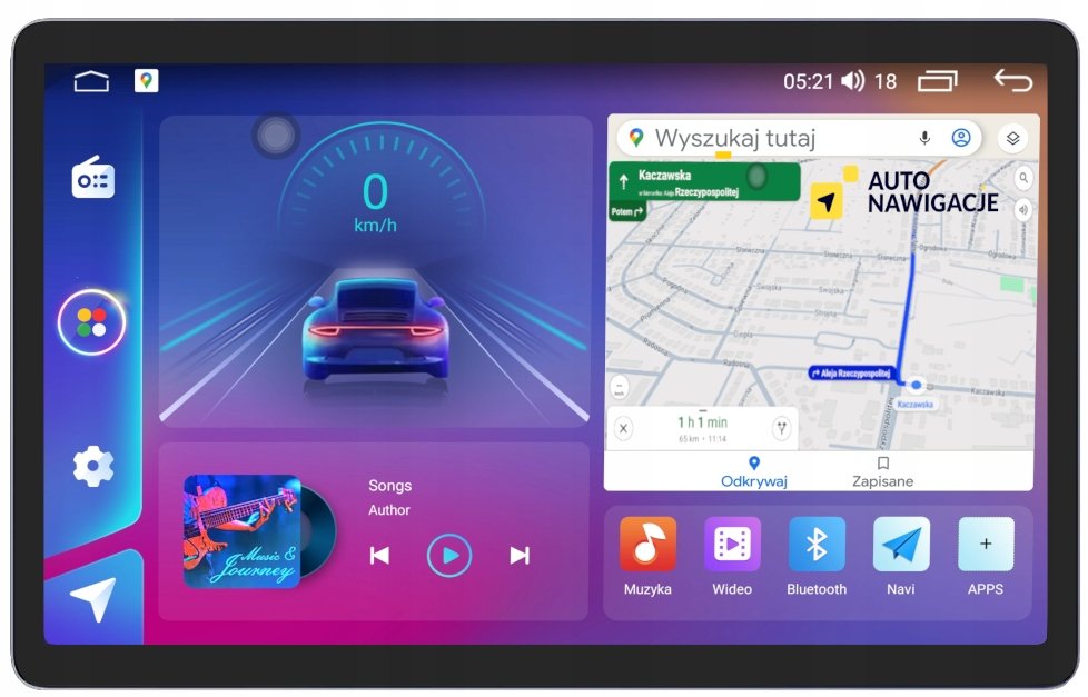 Radio Nawigacja Gps Jeep Chrysler Aspen 2008-2010 Android 11,5 Cala ...
