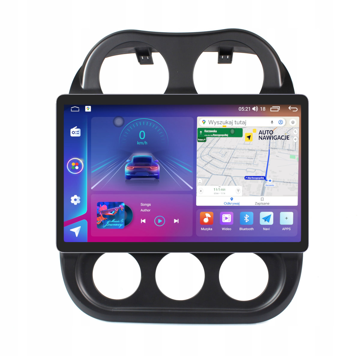 Radio Nawigacja Gps Jeep Compass Patriot 2008-2015 Android 11,5 Cala ...