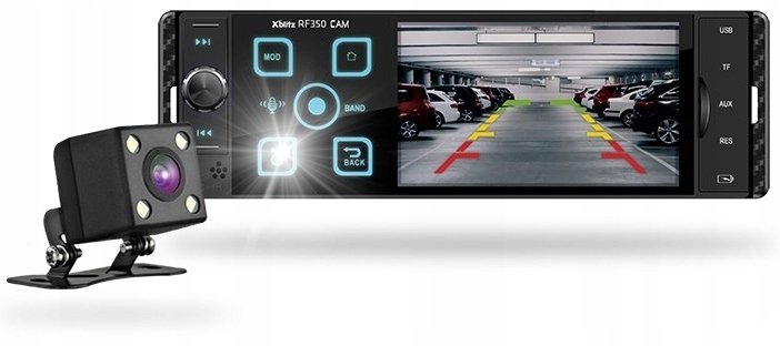 Radio Samochodowe Z Kamerą Cofania Xblitz Rf350 Cam Lcd 4'' Bluetooth ...