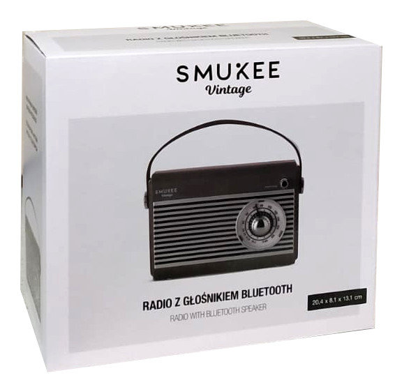 Radio sieciowo-bateryjne FM Smukee czarne - Inny producent | Sklep EMPIK.COM