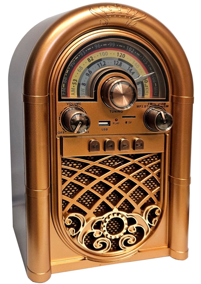 Radio Szafa Vintage Fm Akumulatorowe Z Bluetooth Usb - Bezmarkowe | Sklep EMPIK.COM