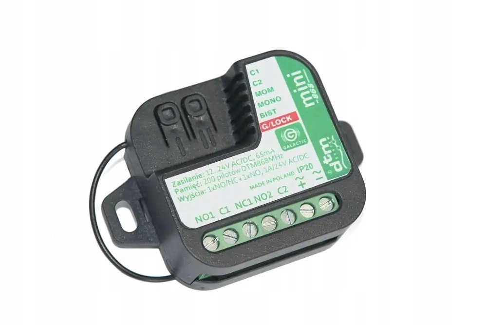 Radioodbiornik DTM MINI, 868 MHz, 12-24V - DTM | Sklep EMPIK.COM