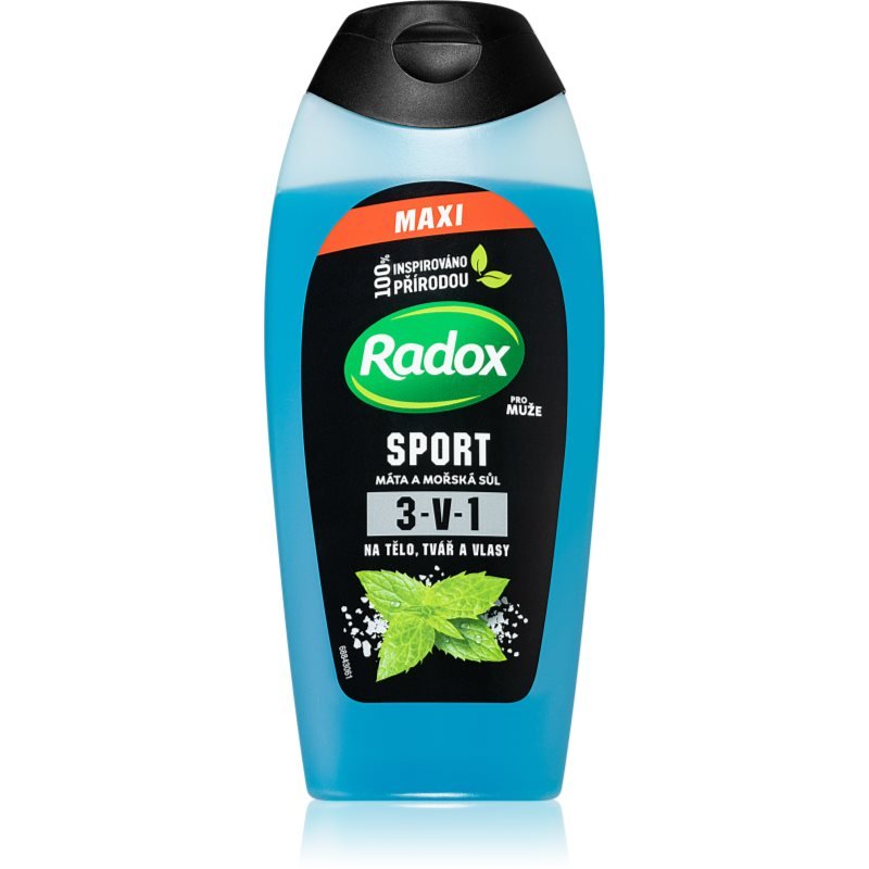 Radox Sport Mint & Sea Salt energetyzujący żel pod prysznic dla ...