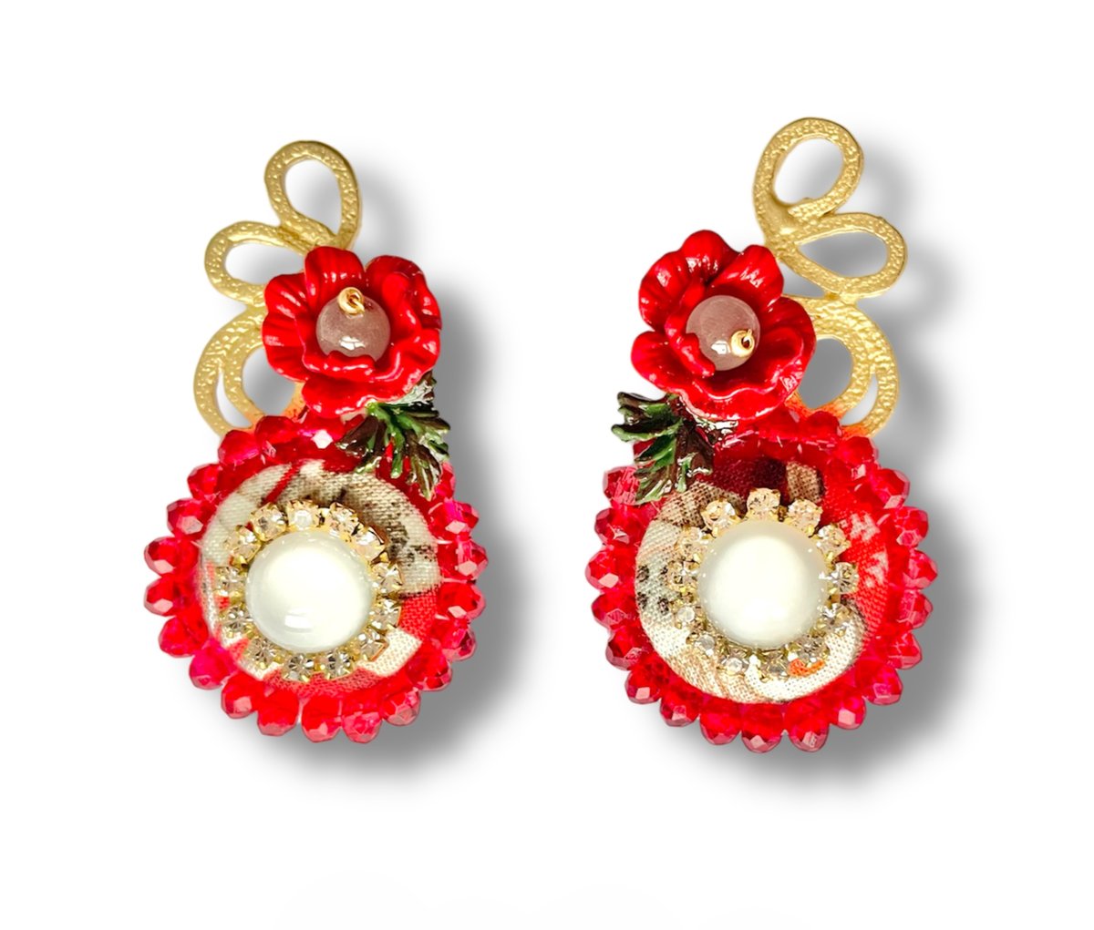 Raffaella De Angeli, Kolczyki Czerwony mak - Other | Moda Sklep EMPIK.COM