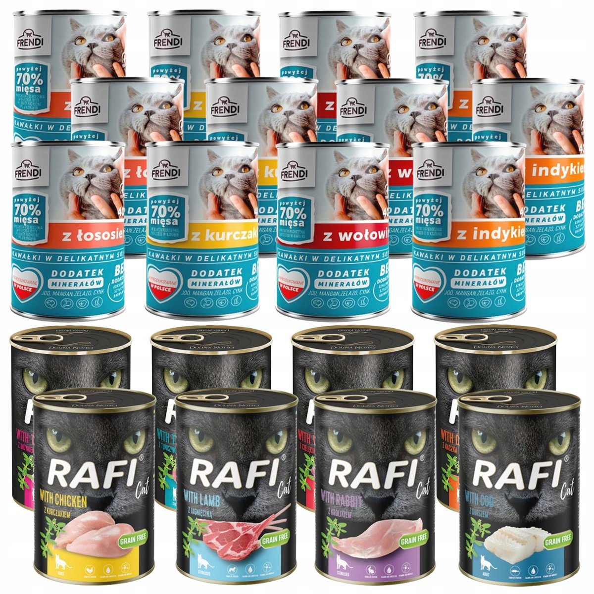 Rafi Cat Frendi Karma Mokra Dla Kota Mix Smaków 20 X 400G ...
