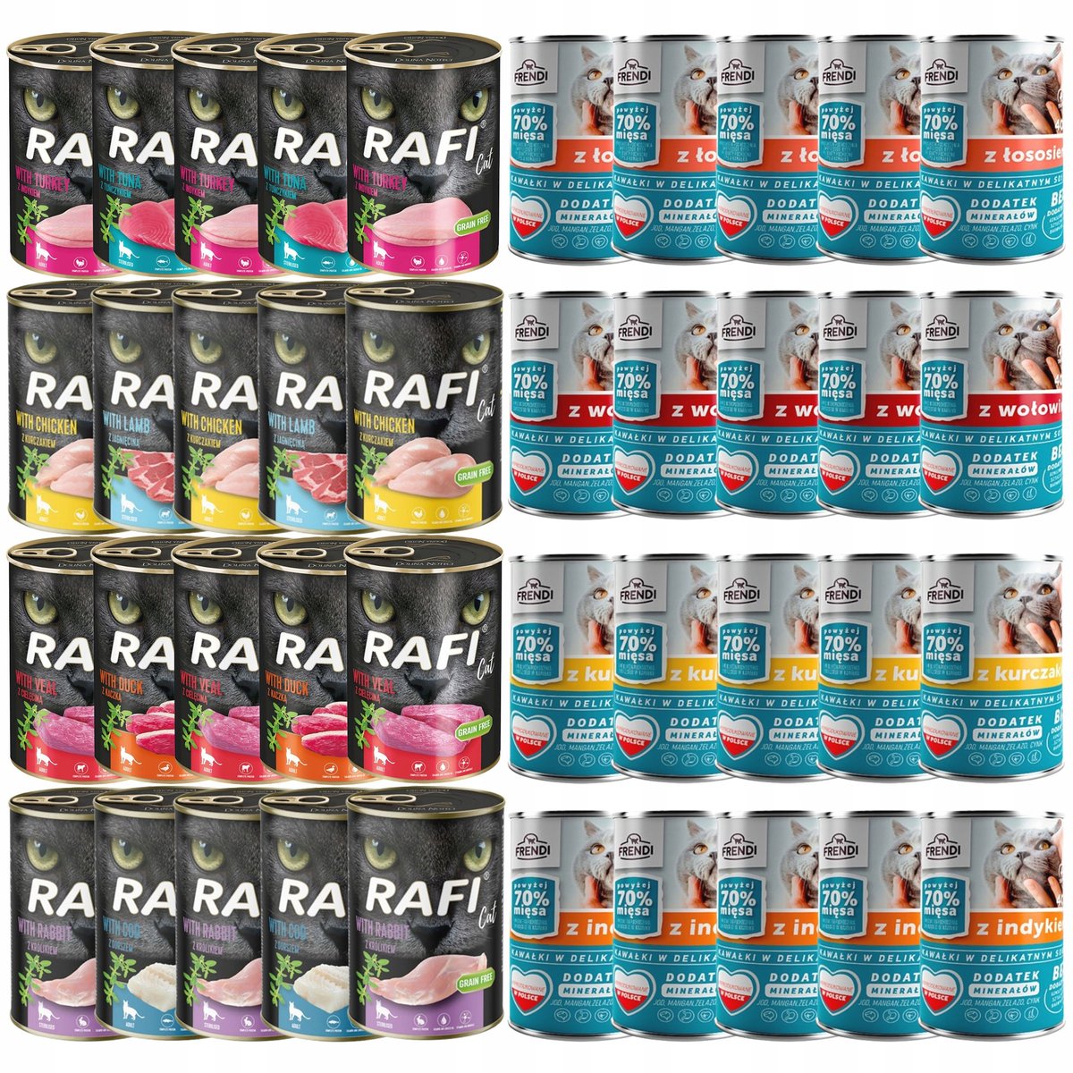 Rafi Cat Frendi Karma Mokra Dla Kota Mix Smaków 40 X 400G ...
