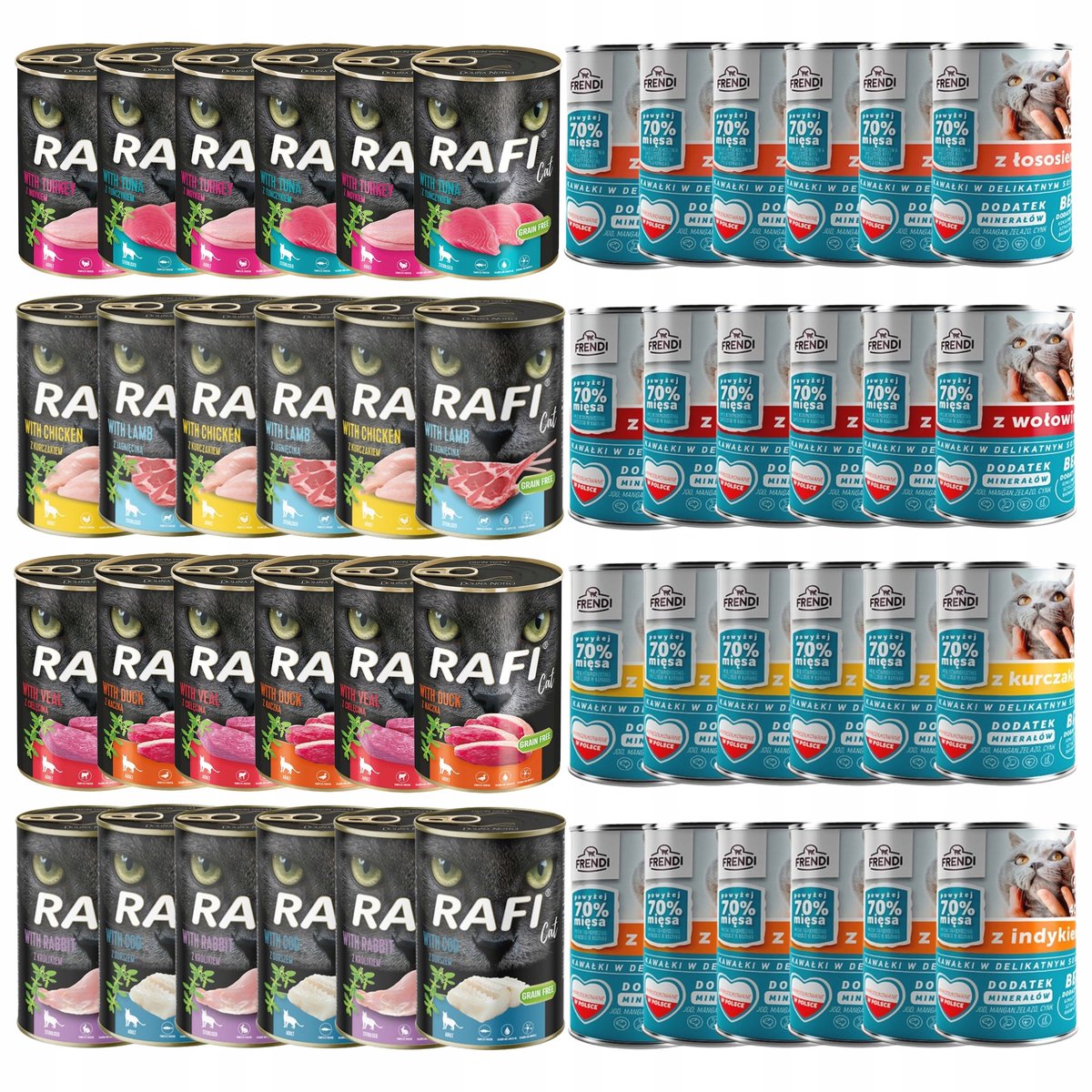 Rafi Cat Frendi Karma Mokra Dla Kota Mix Smaków 48 X 400G ...