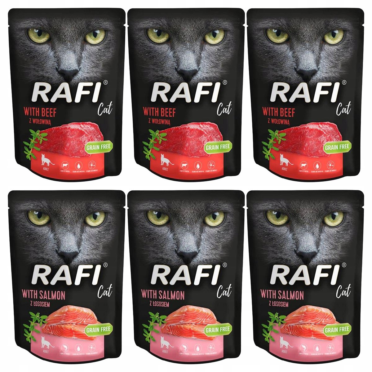 Rafi Cat Mokra Karma Dla Kota Dolina Noteci Mix Smaków 6 X 300G ...