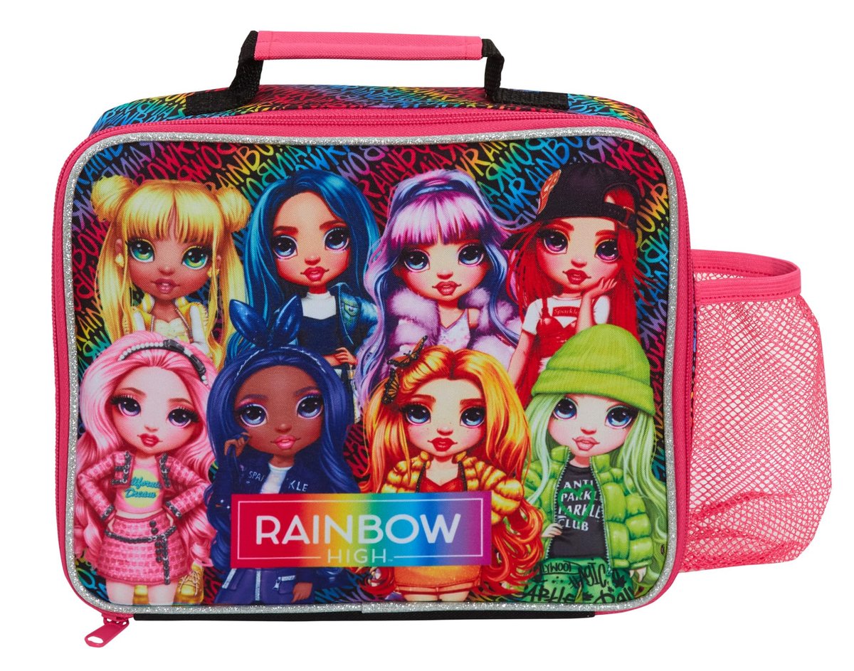 Rainbow High Torba na lunch z bocznym uchwytem na butelkę dla dziewcząt ...