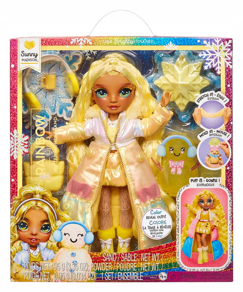 Rainbow High Winter Wonderland Doll- Sunny (Yellow) - Rainbow High ...