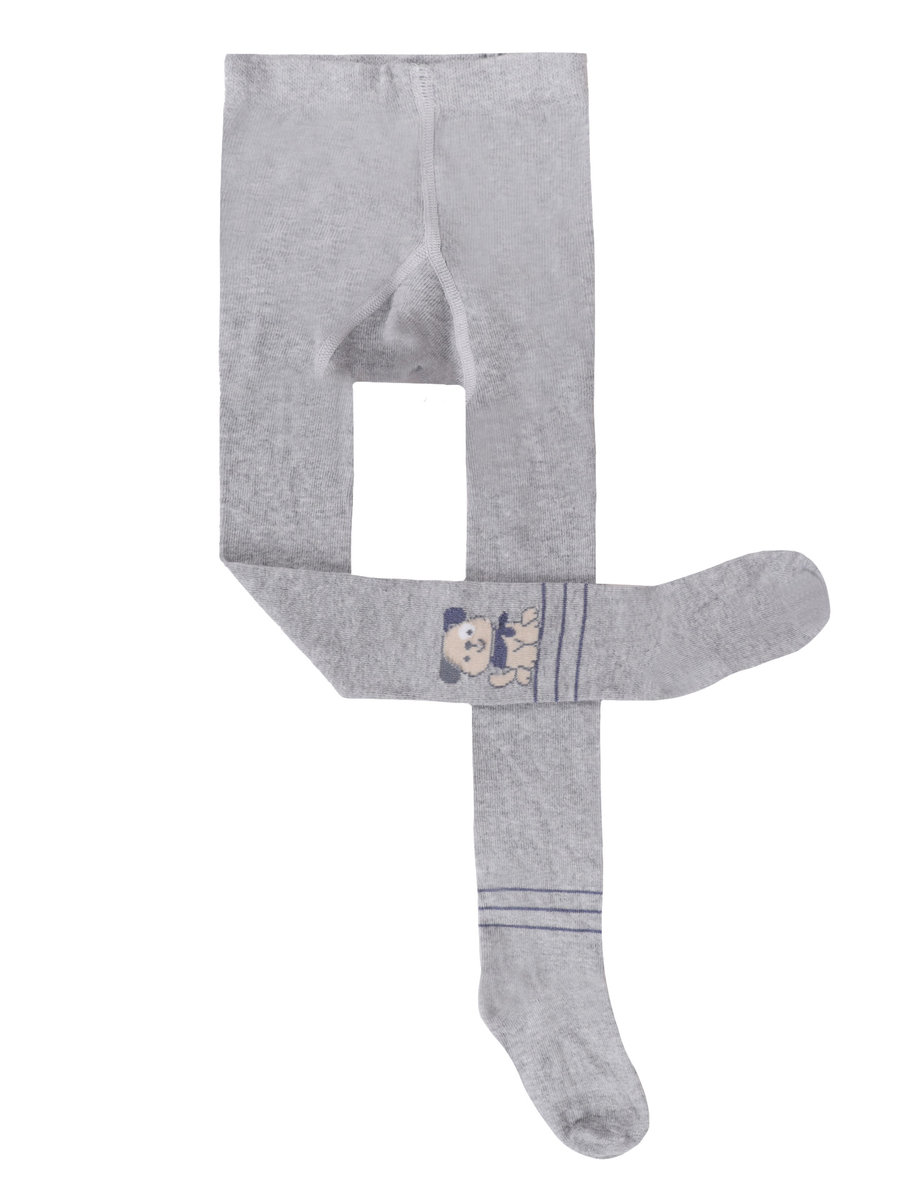 Rajstopy bawełniane chłopięce dziecięce z pieskiem szare 80-86 MYWAY ...