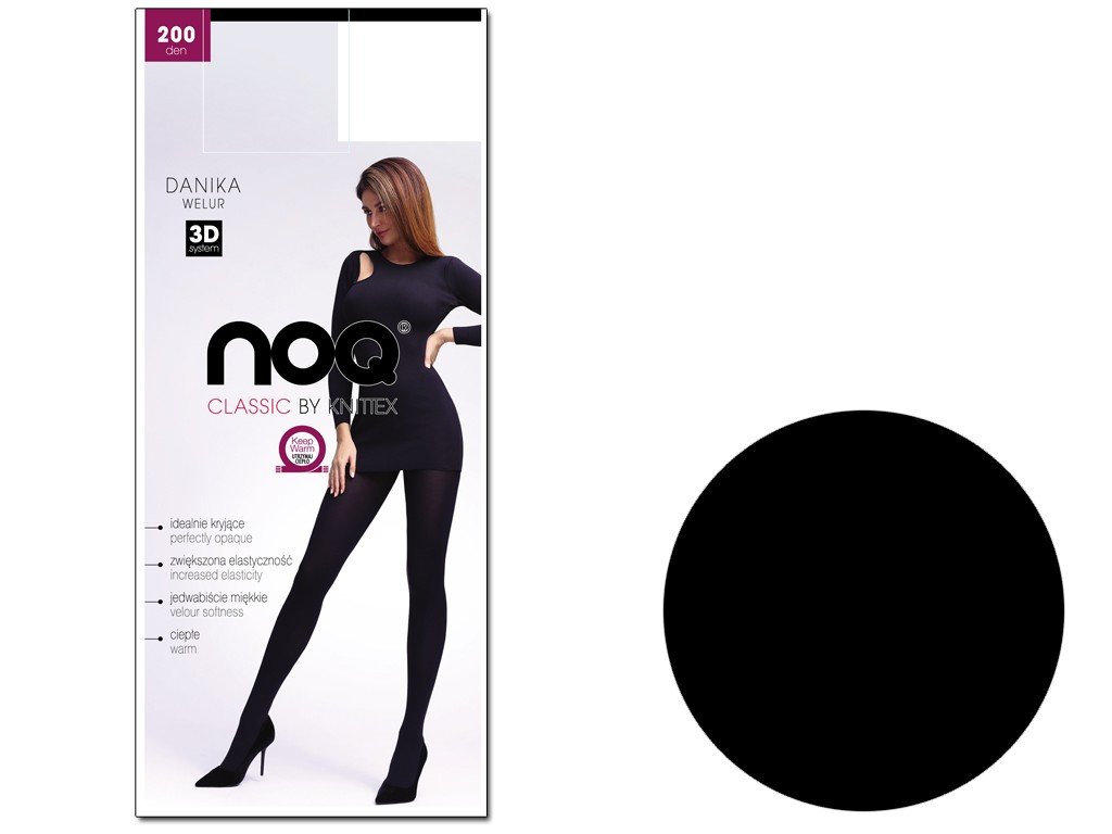 Rajstopy Kryjące 200Den Mikrofibra 5 Nero - KNITTEX | Moda Sklep EMPIK.COM