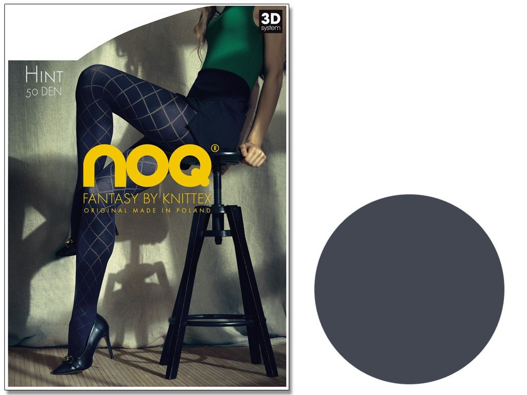 Rajstopy W Kratę Damskie 50 Den Graphite 3 - KNITTEX | Moda Sklep EMPIK.COM