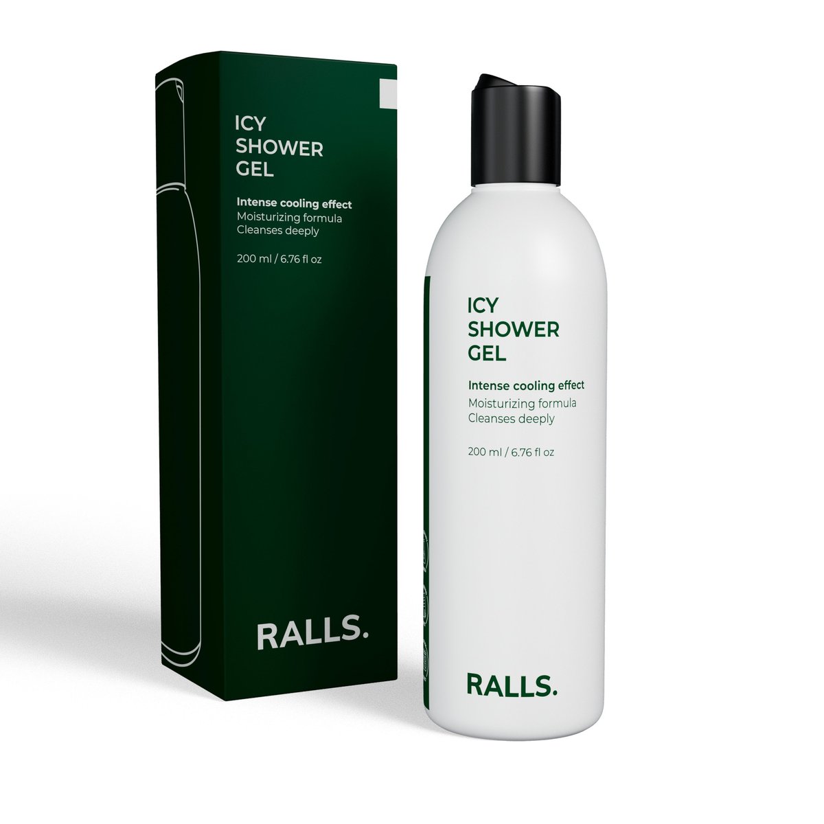 Ralls, Icy Shower Gel, Chłodzący żel pod prysznic, 200ml | Sklep EMPIK.COM