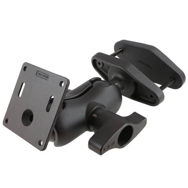 RAM Mounts 4-calowy kwadratowy uchwyt zaciskowy z płytką VESA 75x75mm ...