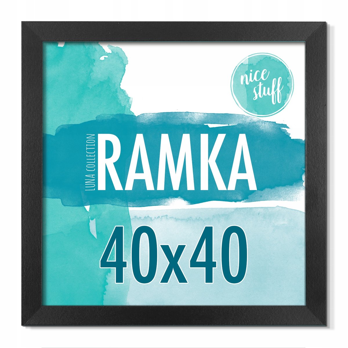 RAMKA 40x40 Ramka na zdjęcia 40x40 Ramki na zdjęcie czarne czarna MDF rama - Inna marka | Sklep ...